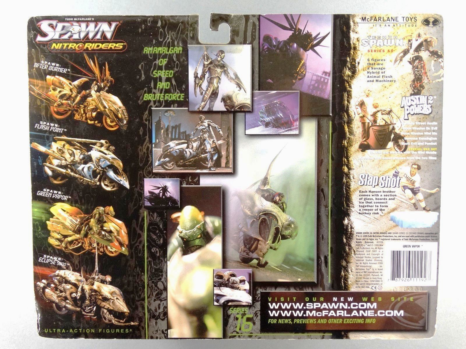 2000 Spawn Nitro Riders Green Vapor ("Figure & Motorcycle") S-16