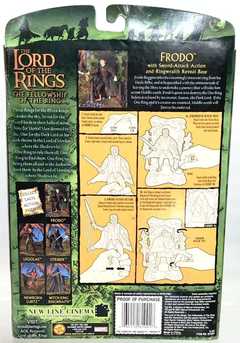 2001 Toybiz Frodo w/Ringwraith Reveal Base (The FOTR)