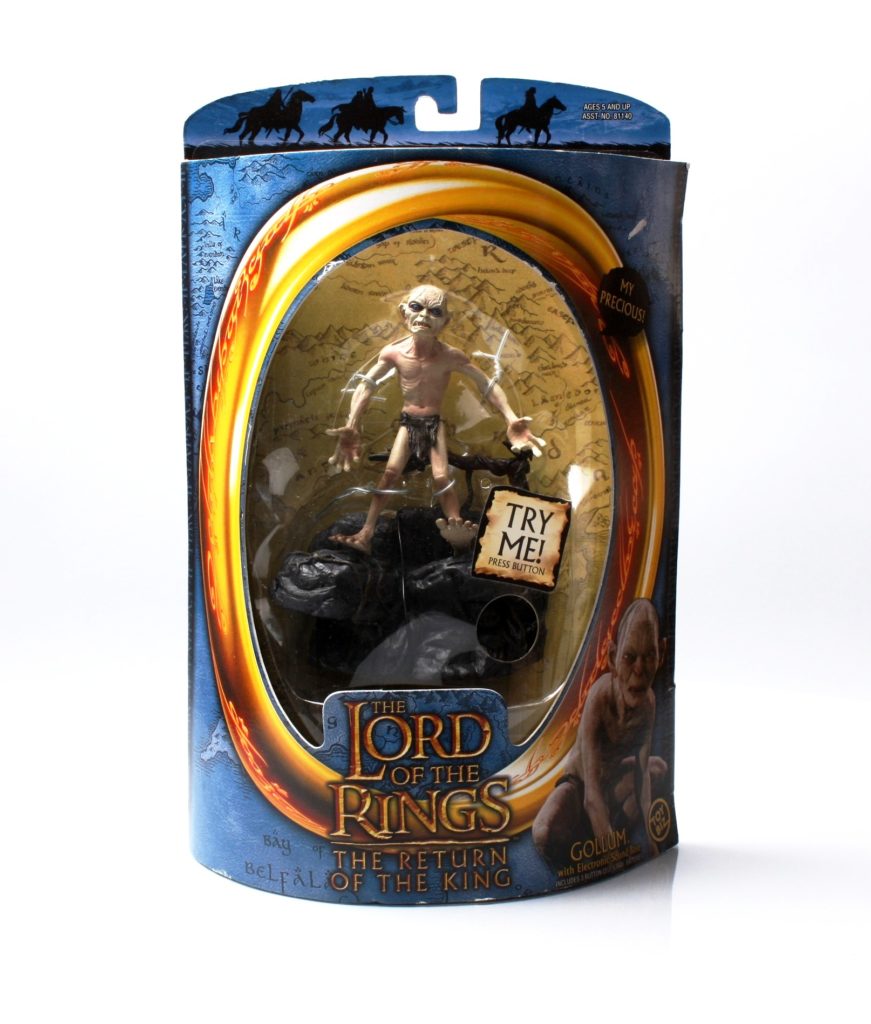 2003 Gollum Action Figure Try-Me! w/Authentic Movie Phrases TROTK