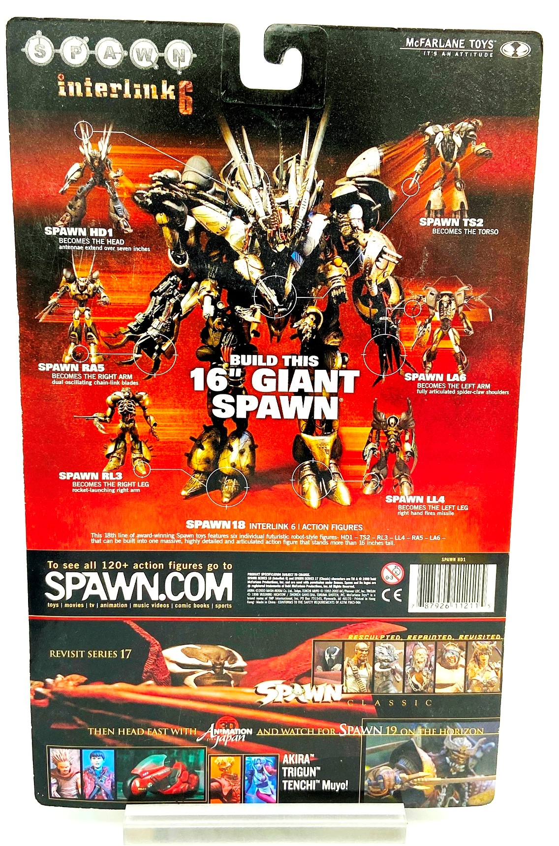 2001 McFarlane Toys Spawn HD1 Interlink 6 Giant Robot “Ltd. Ed."