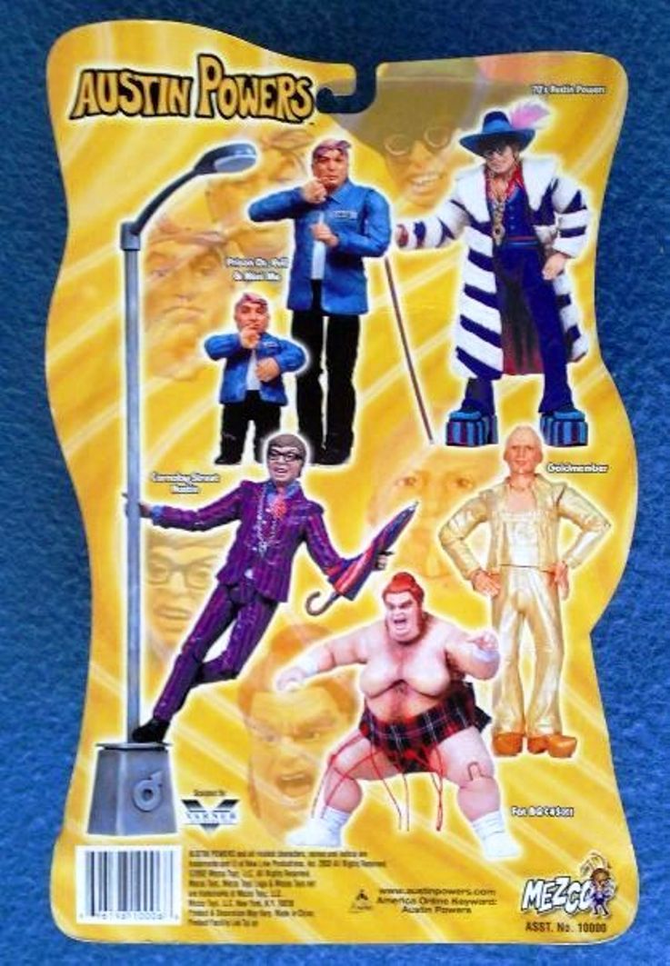 2002 Mezco Toyz - Gold Member "Austin Powers" Movie Series Figure