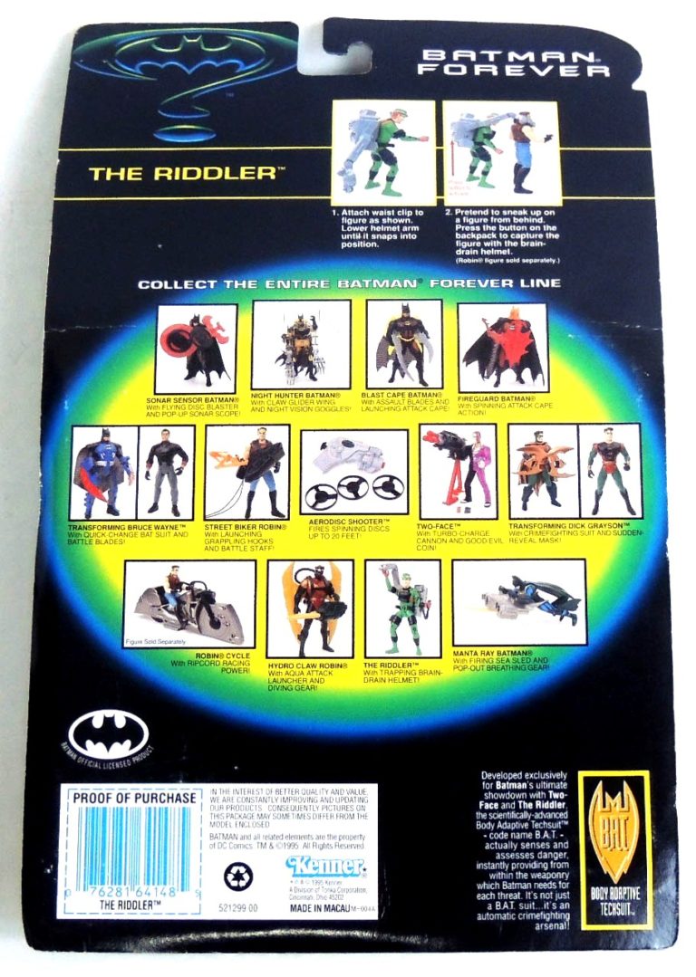 The Riddler “with Trapping Brain Drain Helmet!” (Batman Forever "The ...