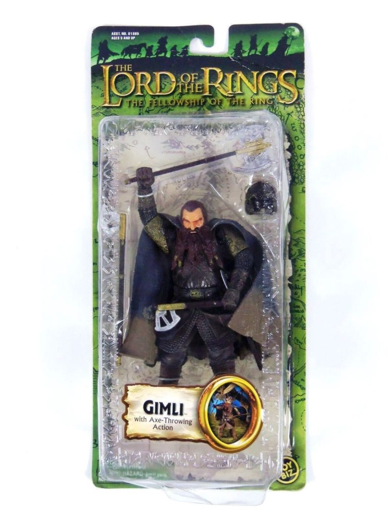 2004 Toybiz Gimli w/Axe Throwing Action (The FOTR)