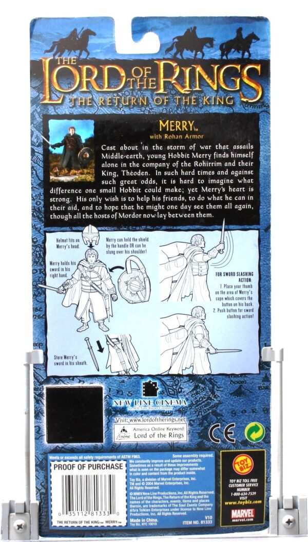 2004 Merry (w/Rohan Armor) The Return Of The King Trilogy Edition