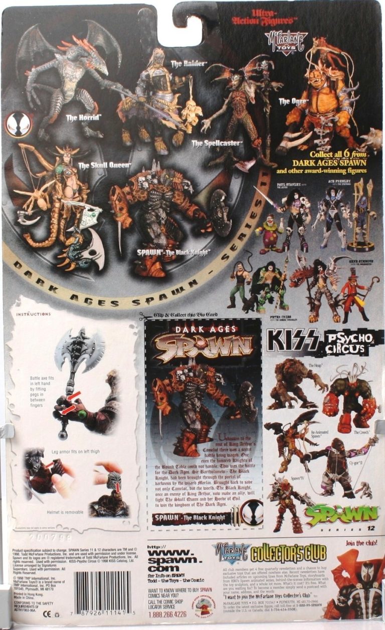 1998 McFarlane Toys Spawn "The Black Knight" (Dark Ages Spawn)