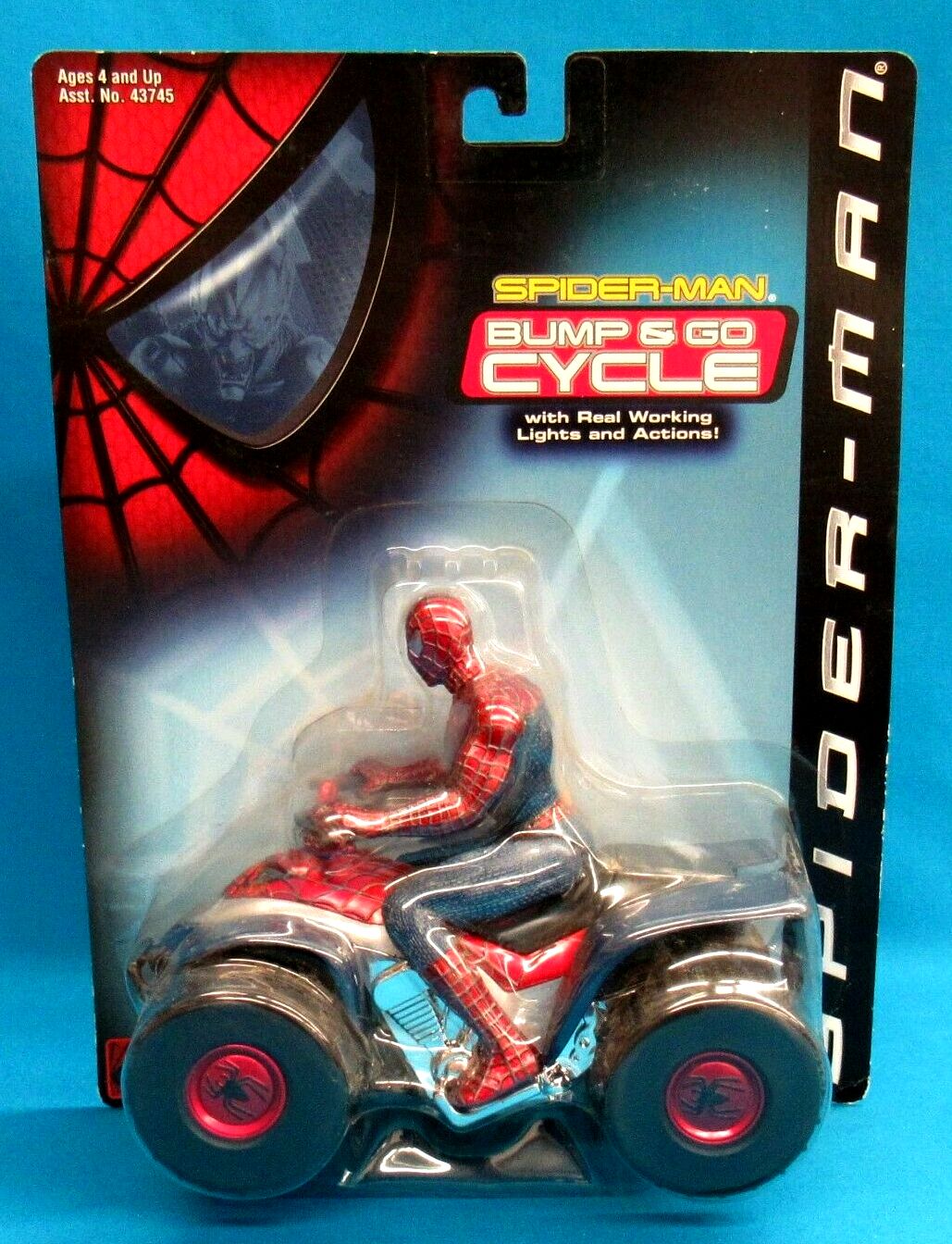 Spider-Man Bump & Go Cycle (ATV Cycle) w/"Real Working Lights" (Spider ...