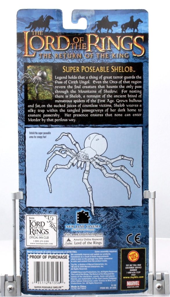2004 Super Poseable - Shelob Trilogy Edition Action Figure