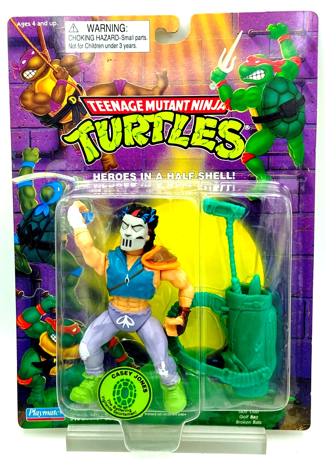 Vintage 1994 Playmates Teenage Mutant Ninja Turtles Casey Jones “The ...
