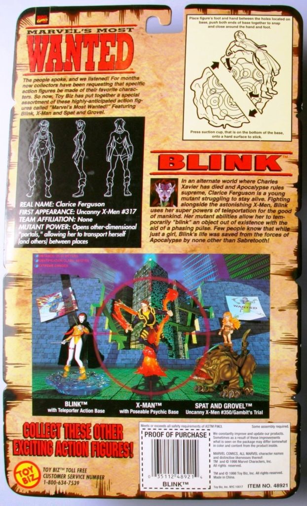 Blink “w/Teleporter Action Base”! (Marvel Collector Editions-Marvel’s ...