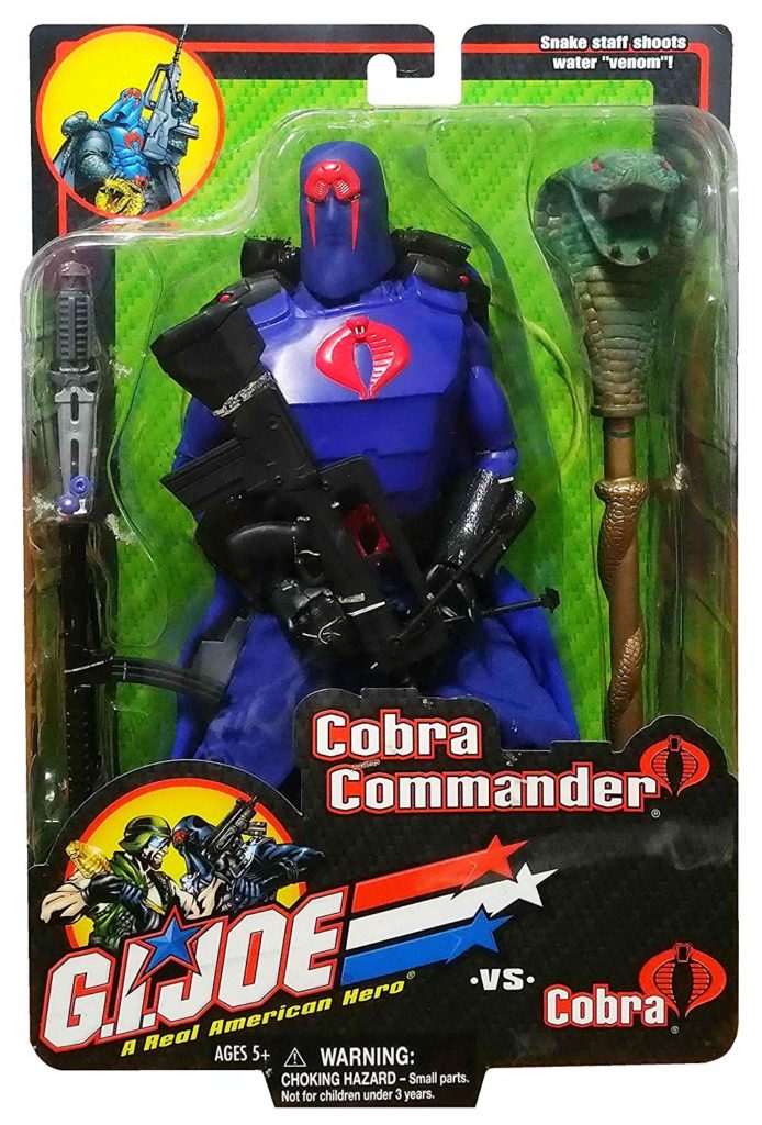 2001 G.I. Joe Cobra Commander “12 Inch Deluxe w/Snake staff”
