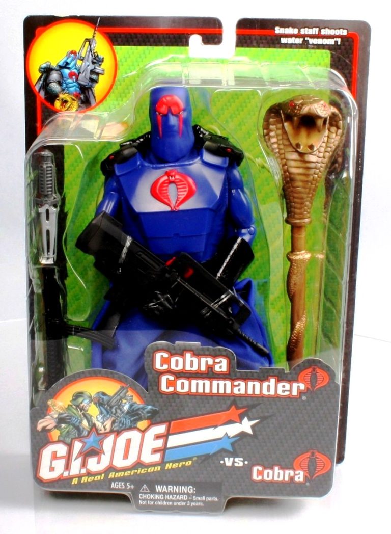 2001 G.I. Joe Cobra Commander “12 Inch Deluxe w/Snake staff”