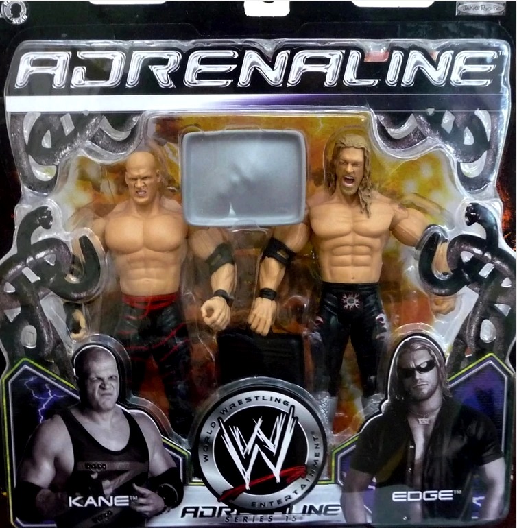 Kane (vs) Edge! (WWE Adrenaline 2 Pk “Rivalry Series”!) 7″ Action ...