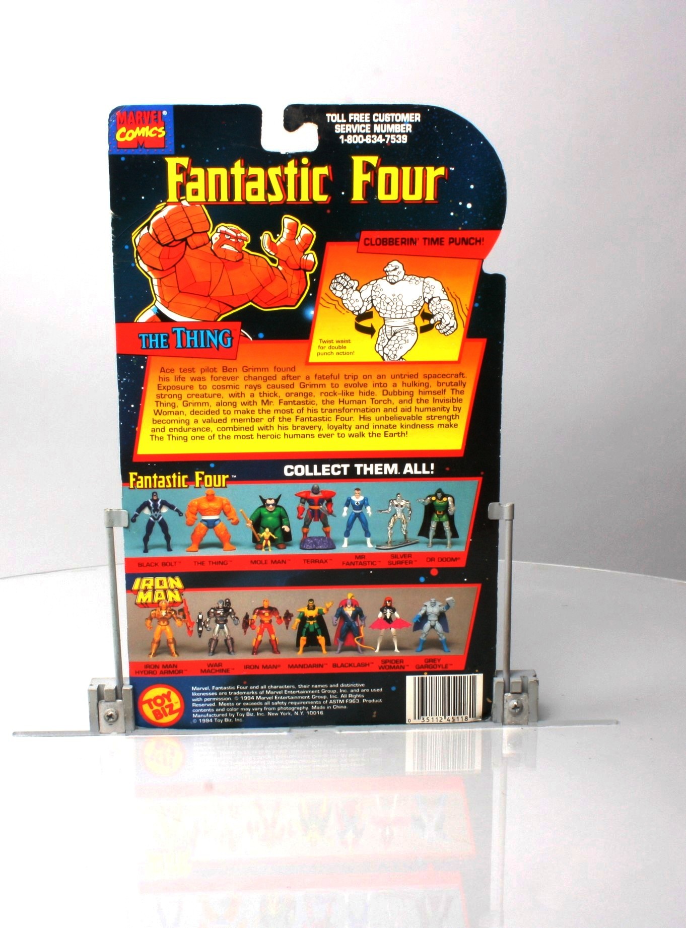 The Thing “w/Clobberin' Time Punch”! (Fantastic Four “Marvel Action ...