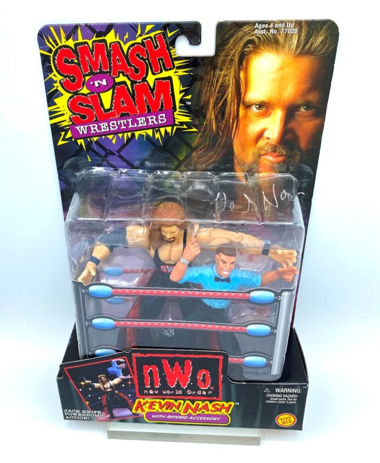 1999 NWO-Red Smash "N" Slam Wrestlers Kevin Nash w/Referee 2 Pack
