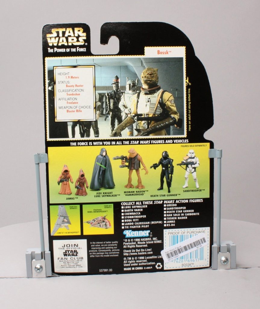 Bossk “Blaster Rifle and Pistol w/Hologram!” #.00 (Star Wars “The POTF ...