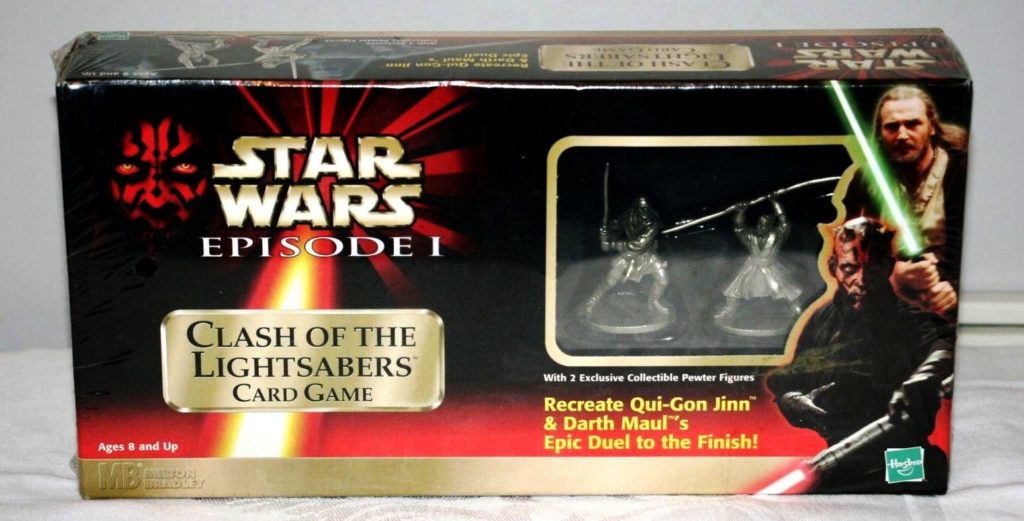 Clash Of The LightSabers “Card Game w/Exclusive Pewter Figures! (#40993 ...