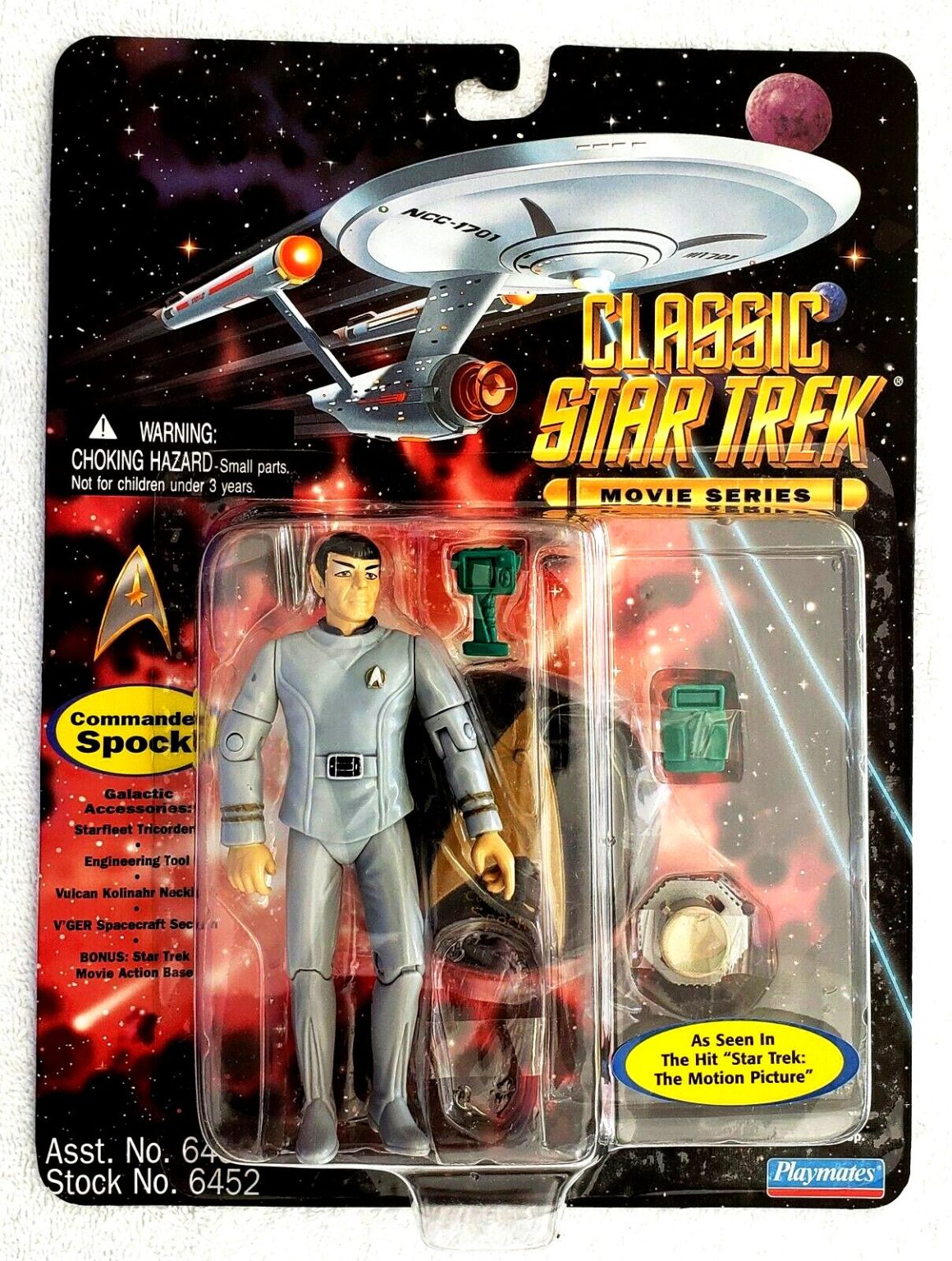Commander Spock "Movie-Series" (Classic Star Trek) "Rare-Vintage" (1995 ...