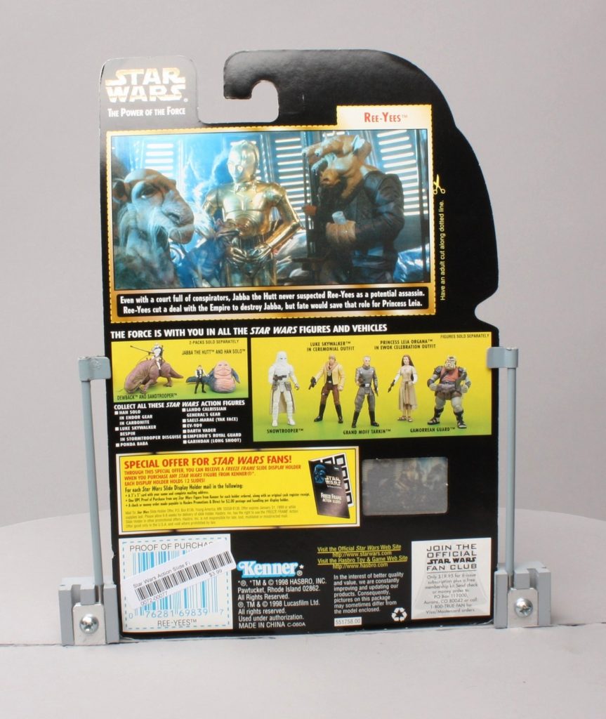 Ree-Yees “Blaster Pistol” Saelt -“Marae” Card Star Wars “POTF II Freeze ...
