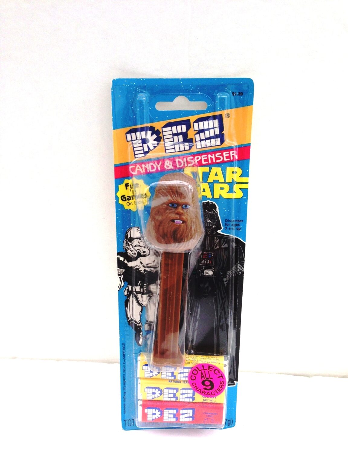 Chewbacca “Pez Dispenser w/candy!” (Star Wars POTF “Pez Candy Inc ...