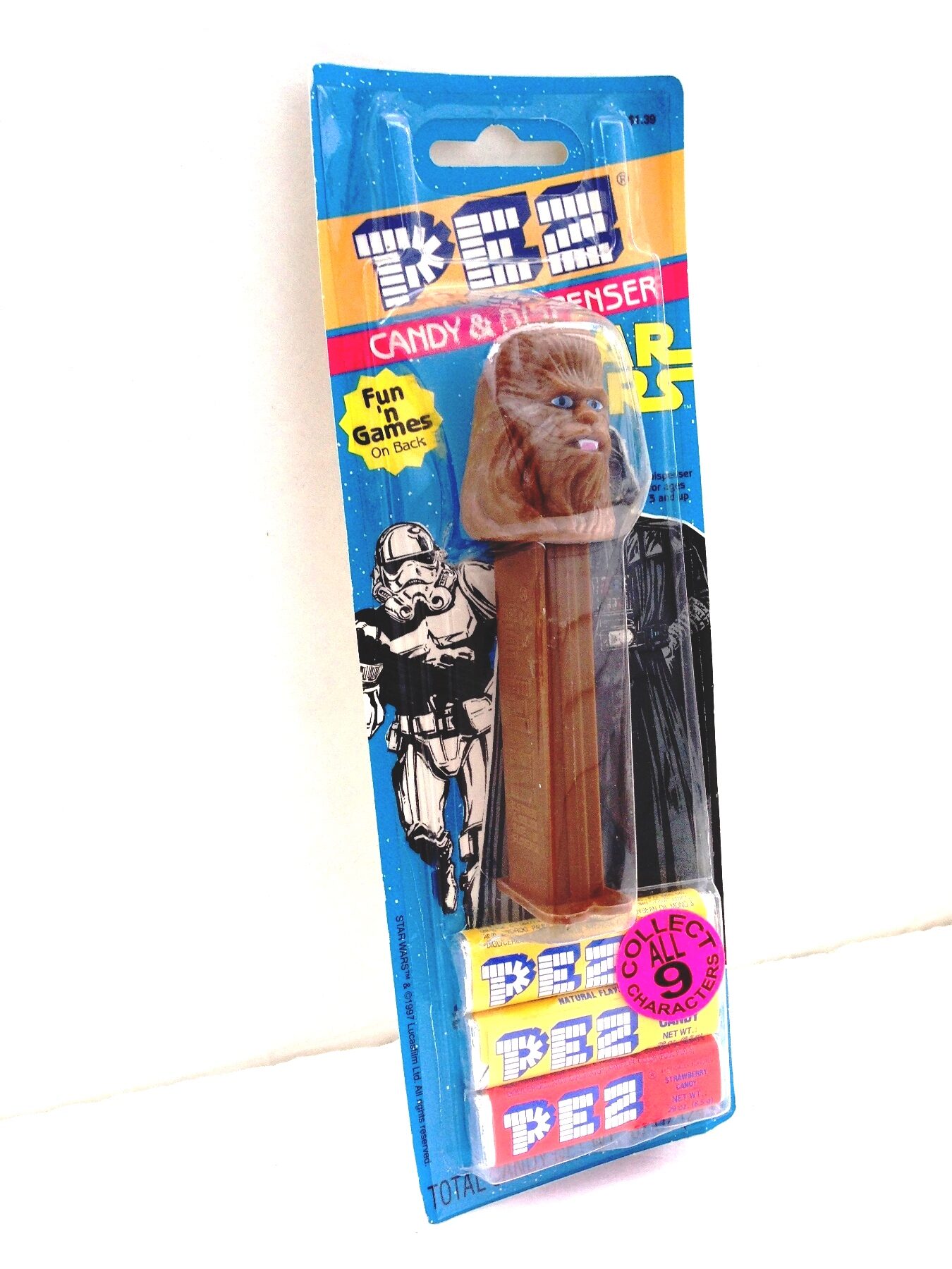Chewbacca “Pez Dispenser w/candy!” (Star Wars POTF “Pez Candy Inc ...