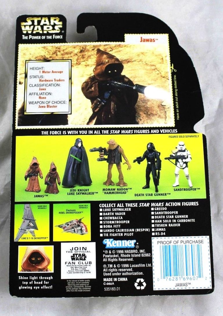Jawas “Glowing Eyes and Blaster Pistols w/Hologram!” #.01 (Star Wars ...