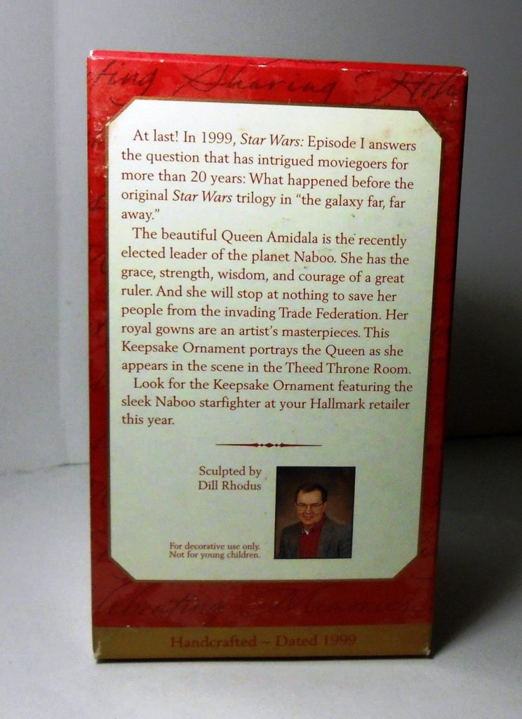 Queen Amidala “Star Wars Episode-1 Special Edition Keepsake Ornament ...