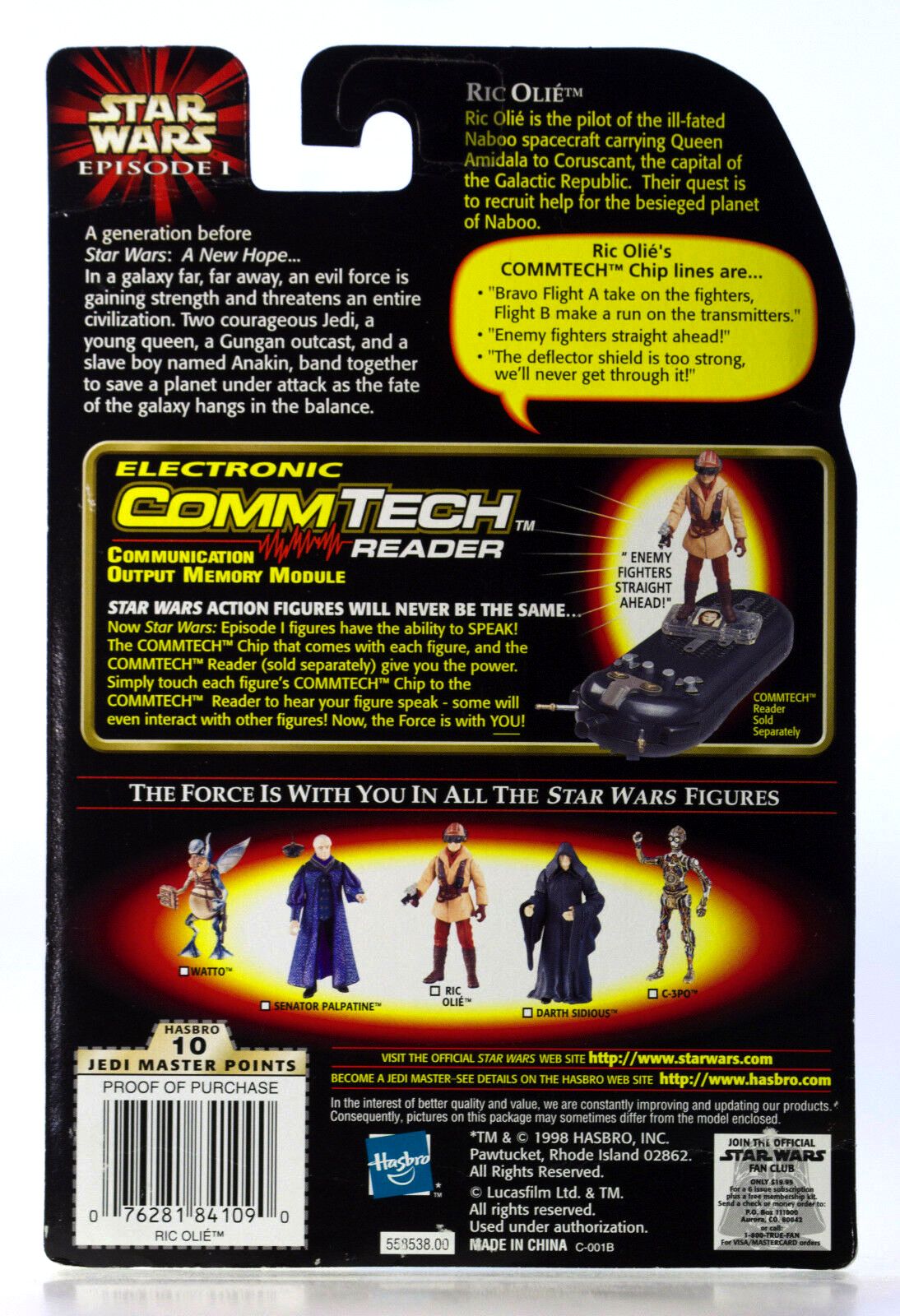 Ric Olie' “Open Hand Variant” (#.00) (“Star Wars Episode-1 Phantom ...