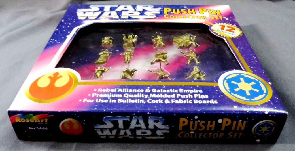 Push Pin Collector Set 12 Pc “Rebel Alliance & Galactic Empire” (Star ...