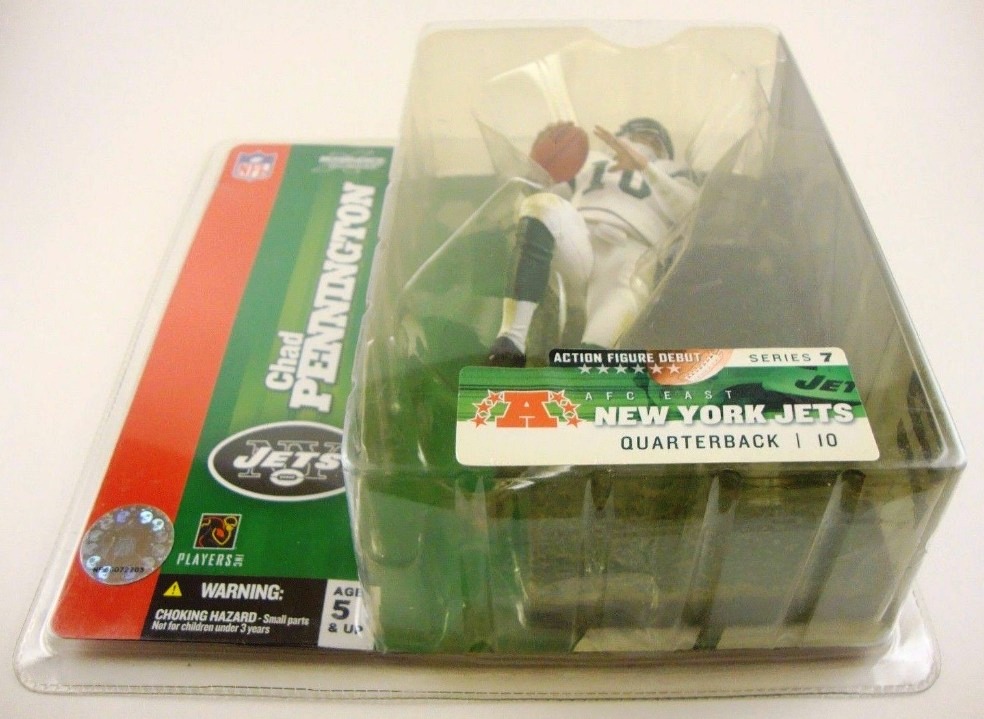 Chad Pennington ("Rookie New York Jets QB #10 Dirty White Jersey ...