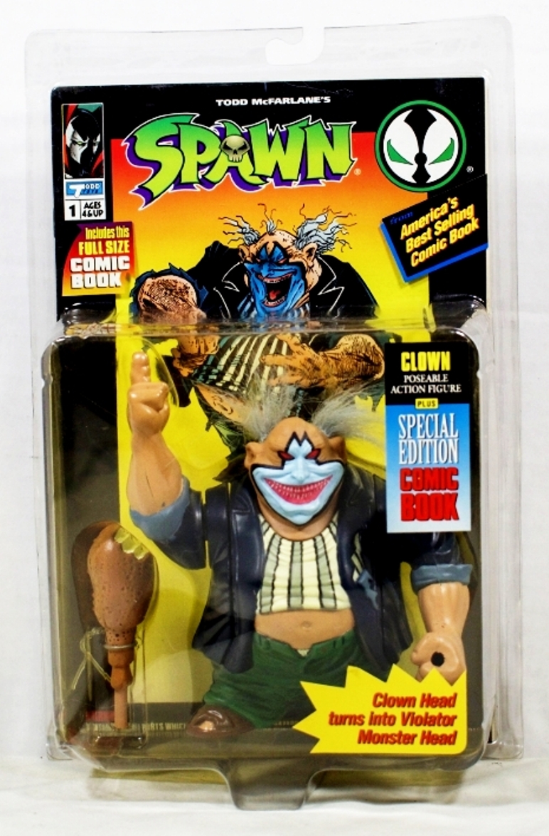 1994 Spawn Clown (Turns Into Violator Monster Head) Ultra Deluxe