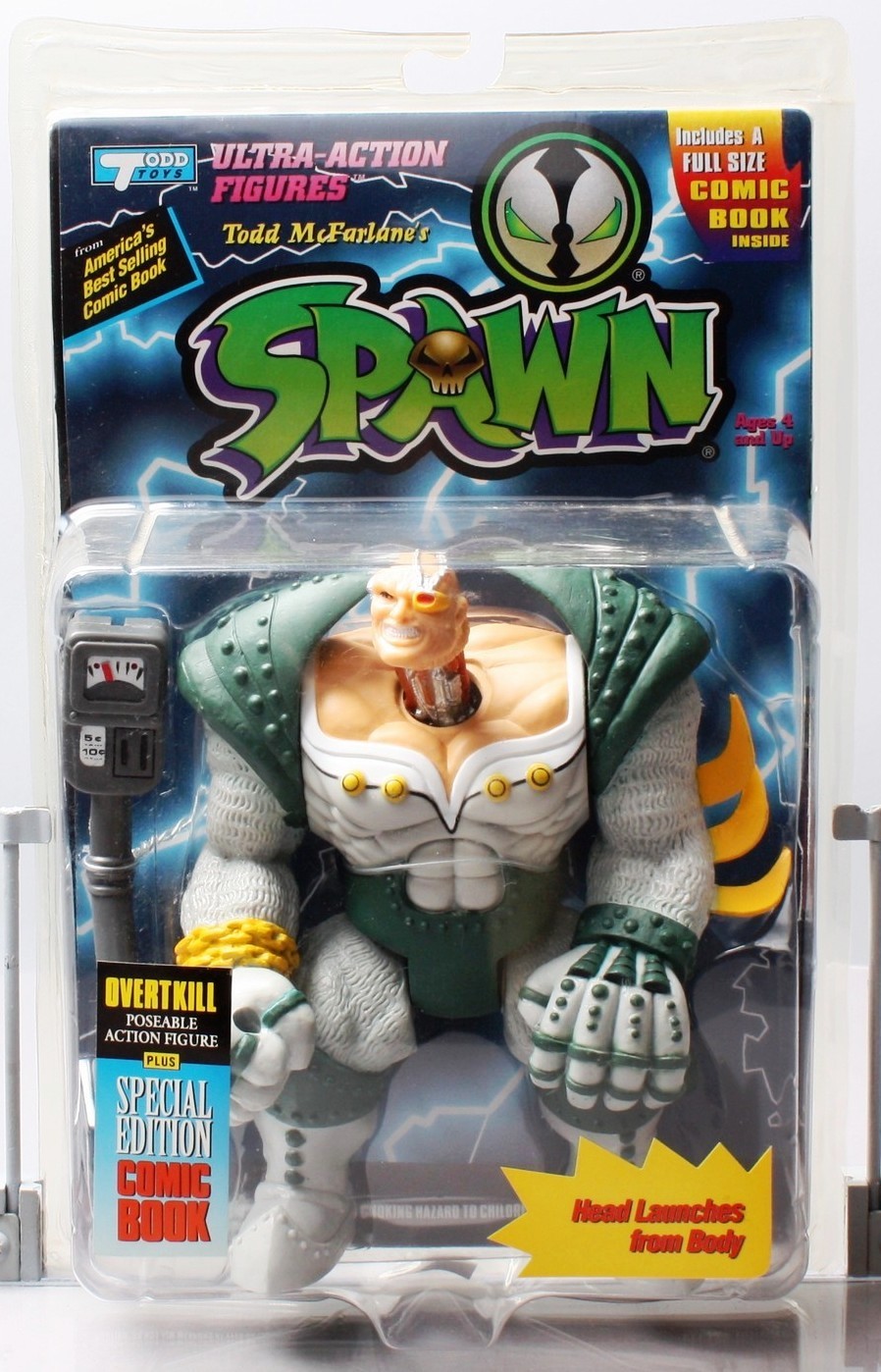 1994 Spawn Overtkill (“Dark Green Armor”) w/Variant ("Packaging")