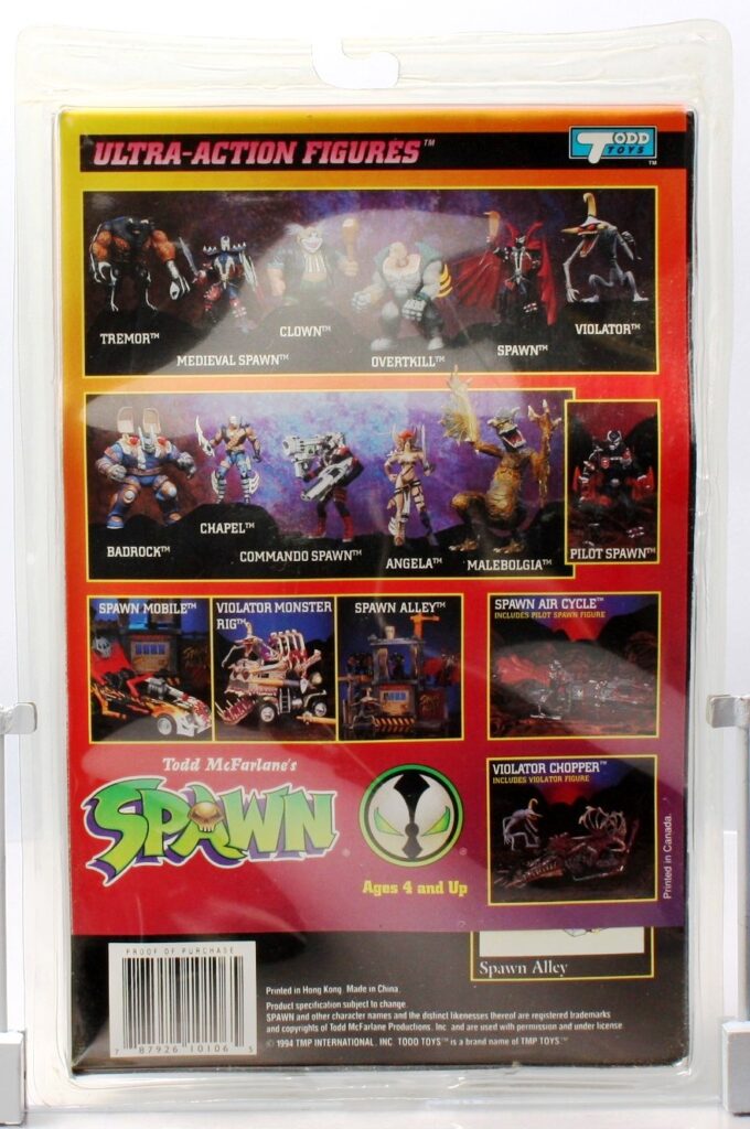 1994 Spawn Overtkill (“Dark Green Armor”) w/Variant ("Packaging")