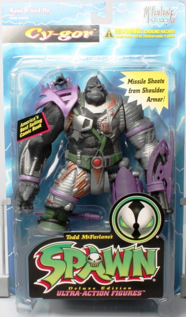 1996 Spawn Cy-gor "Purple" (w/Missile/Shoulder Armor) Deluxe S-4
