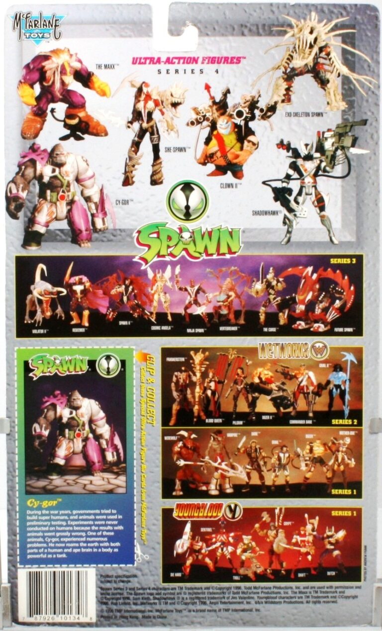 1996 Spawn Cy-gor "Purple" (w/Missile/Shoulder Armor) Deluxe S-4