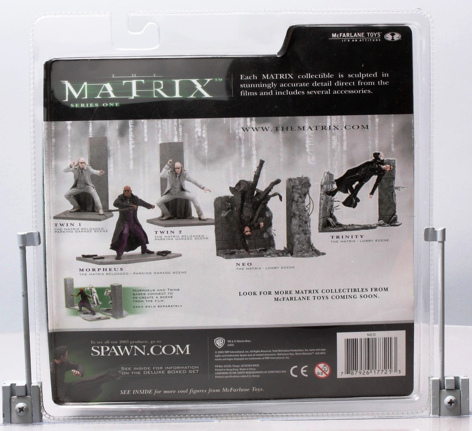 2003 McFarlane -The Matrix Reloaded Neo -Lobby Shooting Scene S-1