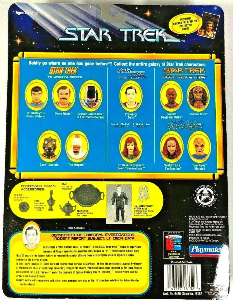 1997 Star Trek Professor Data "All Good Things" TV-Show Series 5