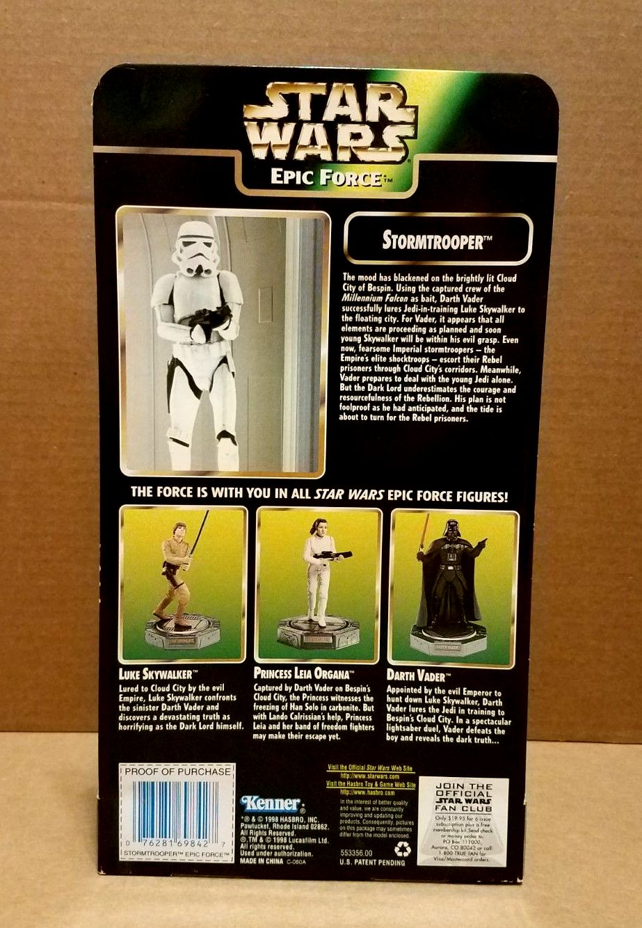 Stormtrooper ("Epic Force-360° Rotation") Star Wars POTF The Empire ...