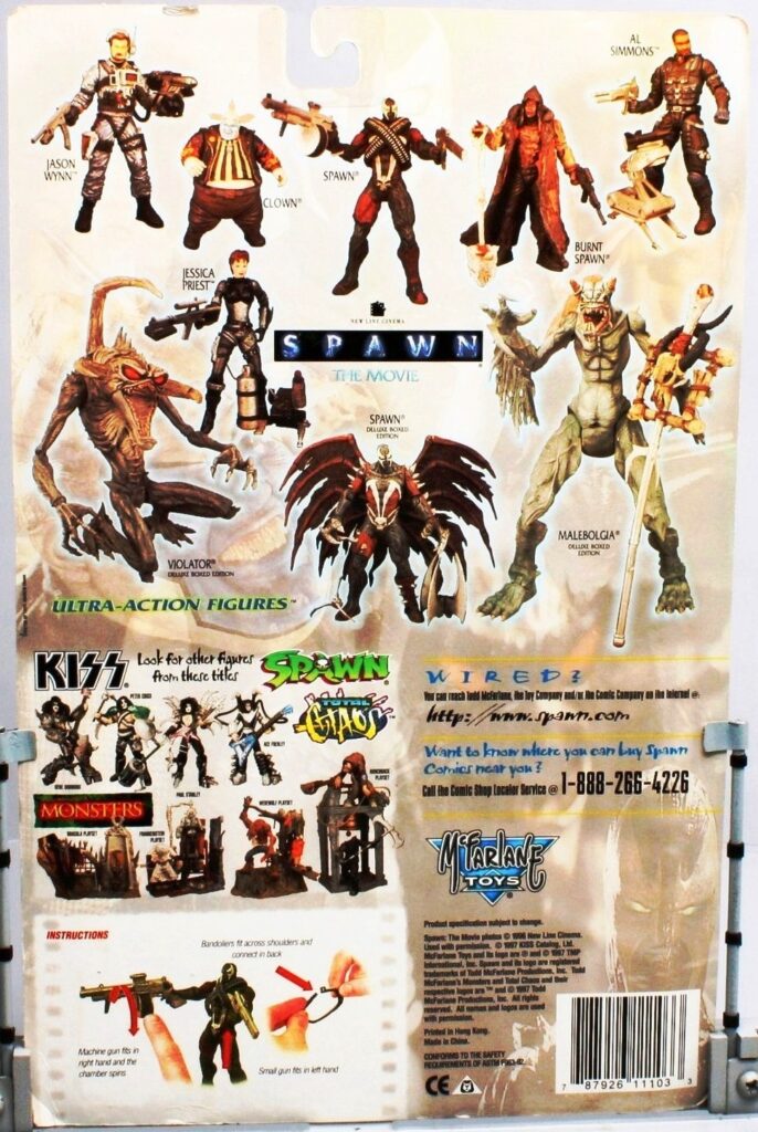 1997 Spawn The Movie "Spawn UnMasked" Ultra Action Figure S-1