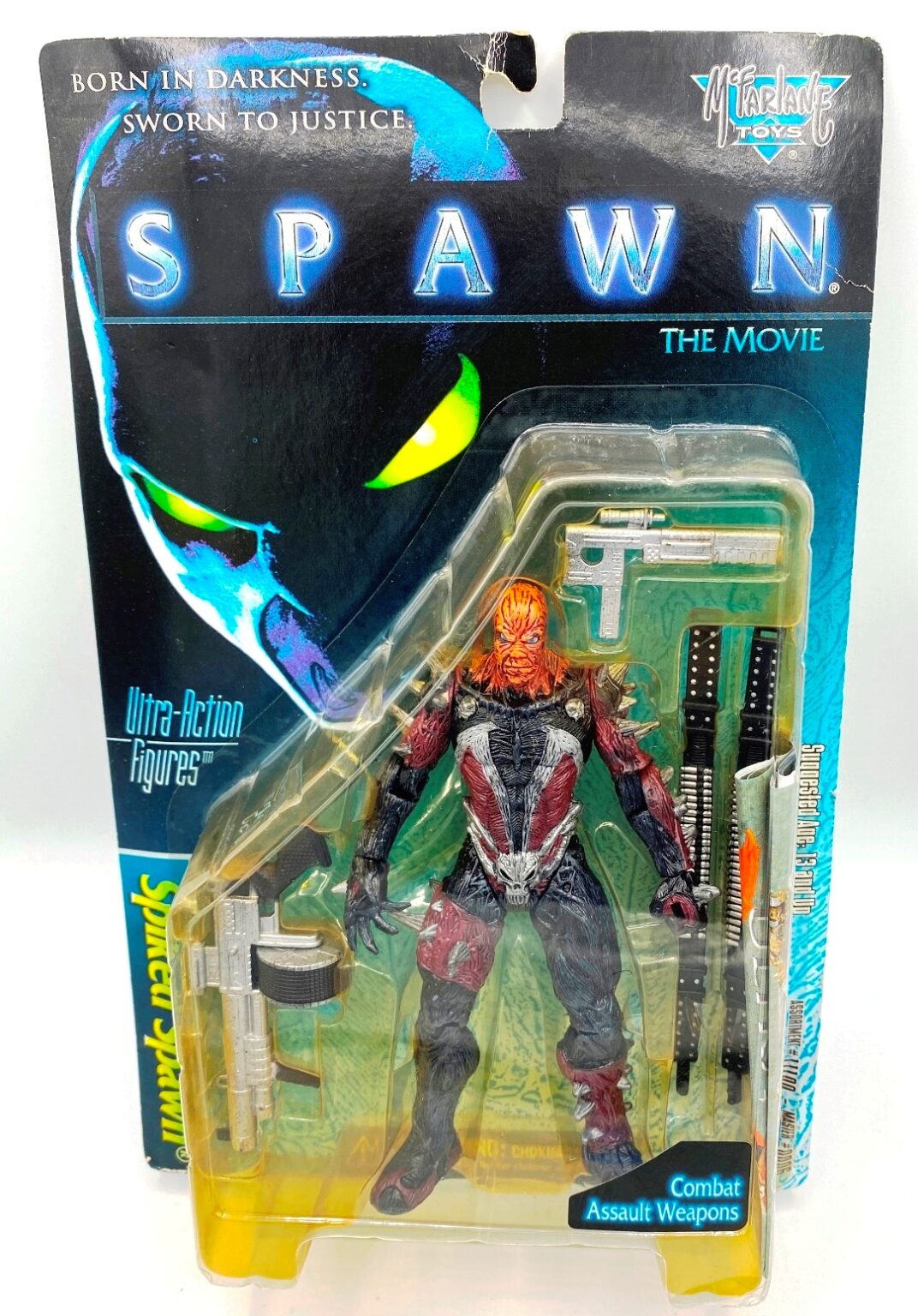 1997 Spawn The Movie Spiked Spawn "UnMasked" Ultra Figure S-1