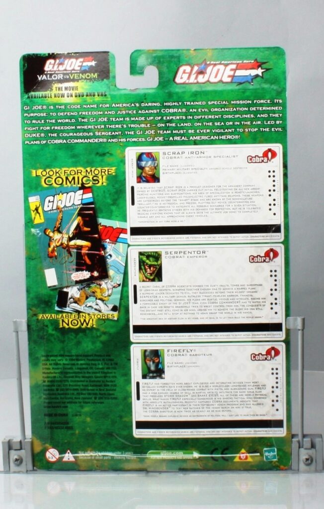 Valor vs. Venom “Scrap Iron, Serpentor & Firefly 3-Figure Pack w/Comic ...