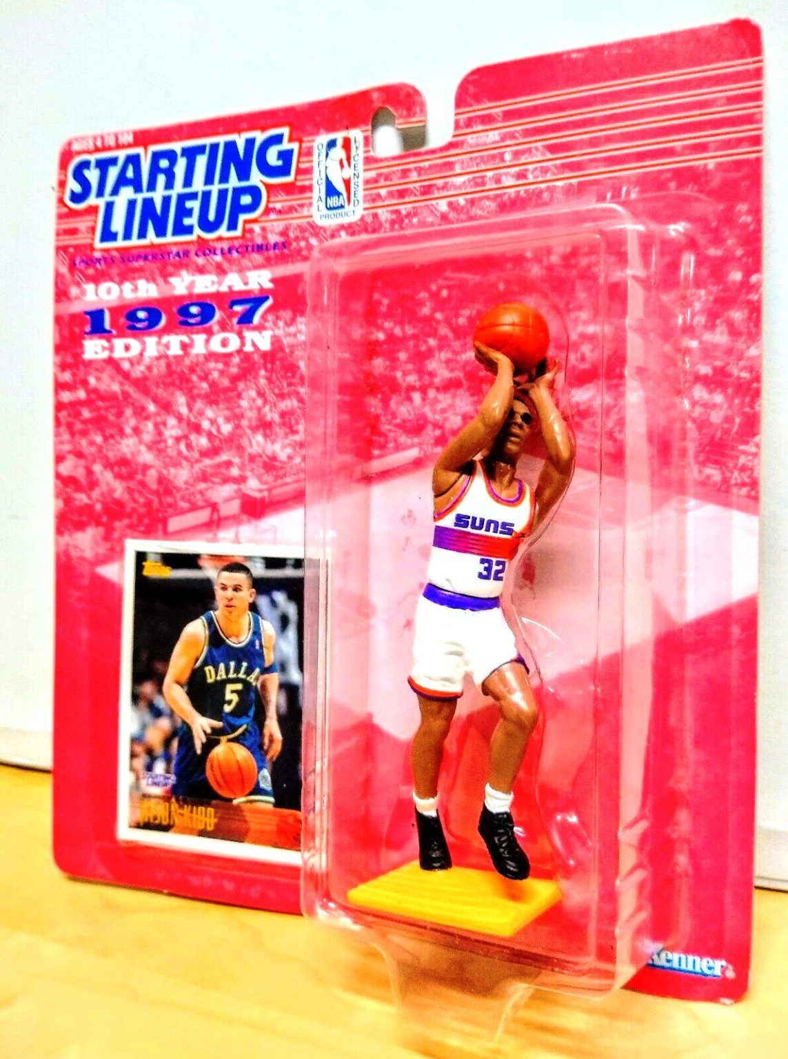 Jason Kidd “#32 Suns White Uniform w/Player Trading Card” (Sports ...