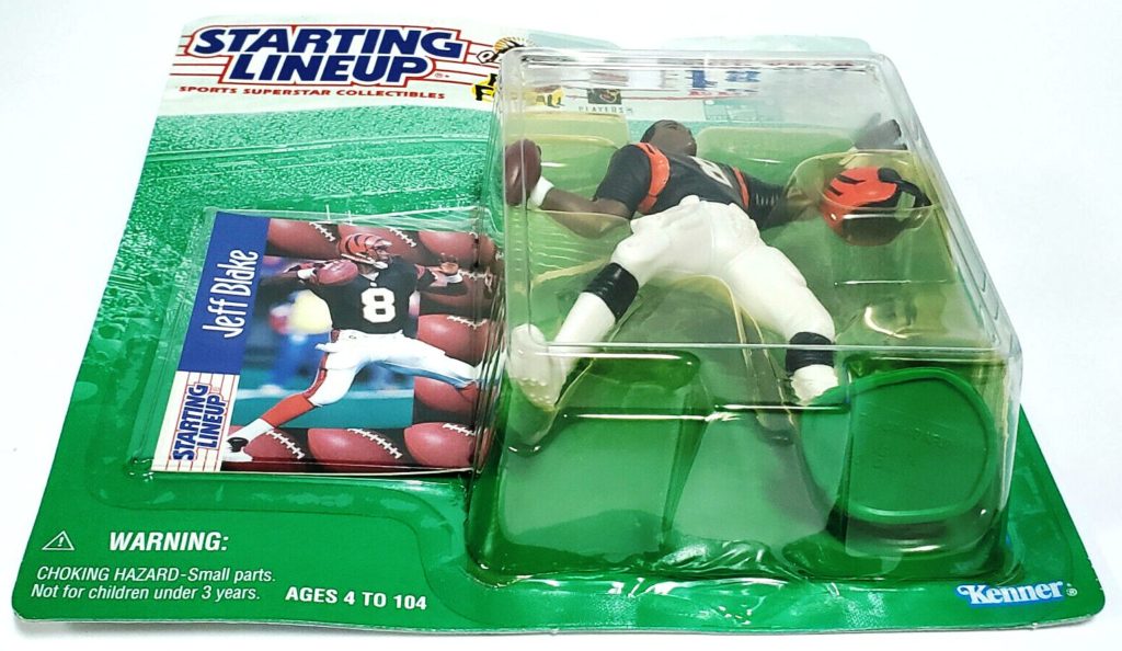 Jeff Blake “Black & White Uniform w/NFL Trading Card” (Greatest Sports ...