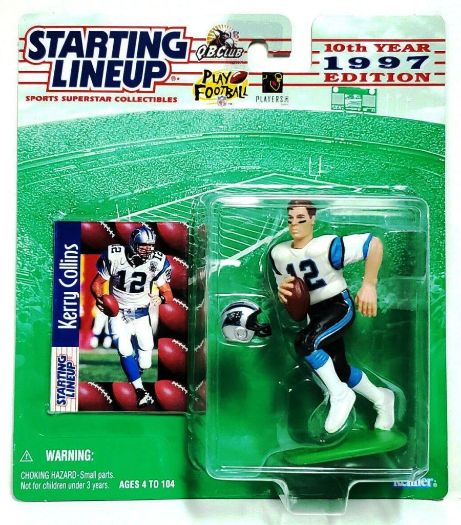 Kerry Collins “Black & White Uniform w/NFL Trading Card” (Greatest ...