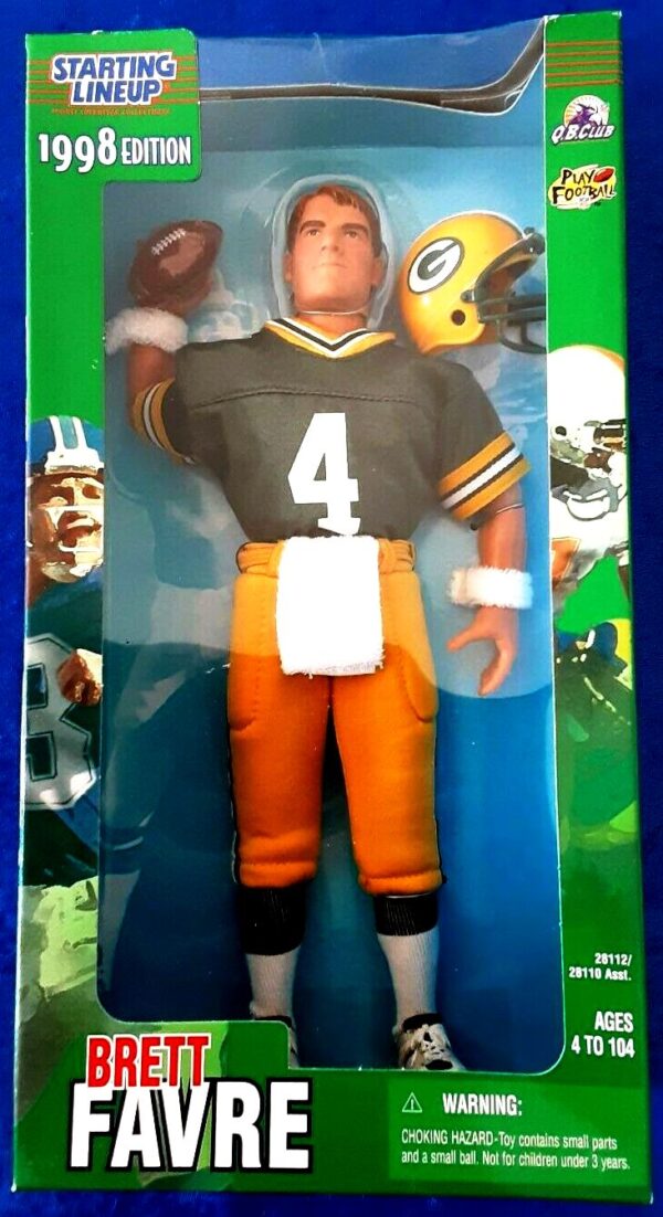 Brett Favre “12 Inch 1998 Edition (Fully Poseable) w/Real Cloth Uniform ...