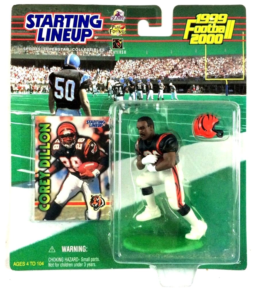 Corey Dillon “Black & White Uniform w/NFL Trading Card” (Greatest ...
