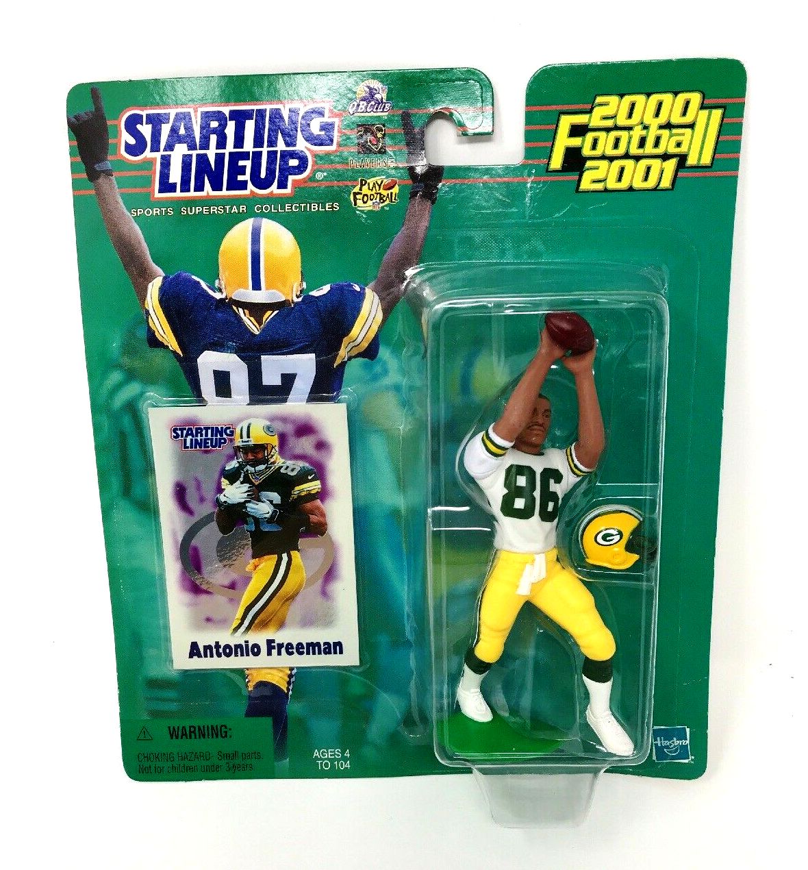 Antonio Freeman “Yellow & White Uniform w/NFL Trading Card” (Greatest ...