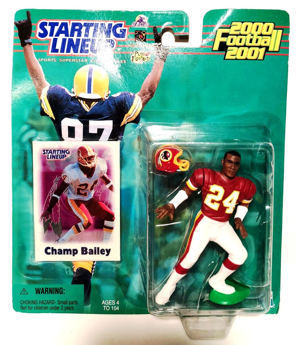 Champ Bailey “Rookie 1st Piece Red & White Uniform w/NFL Trading Card ...