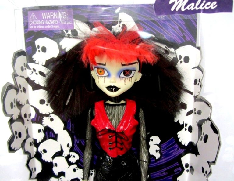 2003 Bleeding Edge Goths Malice Looming 12 inch "Red Bangs" Doll