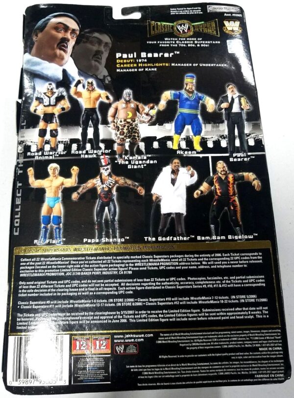 Paul Bearer -Manager “Long Black Tie Chase-Variant"!” (Classic Super Stars Series!) Series-9 ...