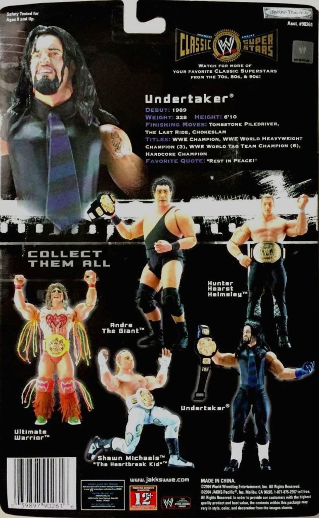 UNDERTAKER (Classic Super Stars Series!) Series-1 “Rare-Vintage” (2004 ...